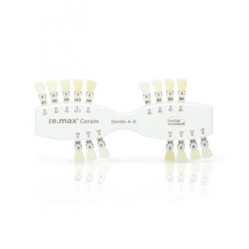 IPS e.Max Ceram Dentin A-D Shade Guide - IVOCLAR VIVADENT