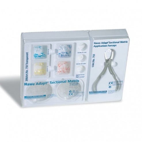 Set of sectional matrices Hawe Adapt blue 200 pcs - HAWE-NEOS