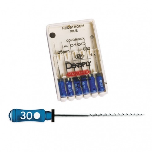 Hedstroem Colorinox Files - 6 pcs. Of 25 mm - MAILLEFER