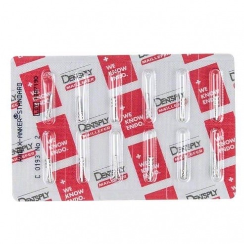 RADIX ANKER-STANDARD: Standard Titanium Post (12 pcs) - DENTSPLY