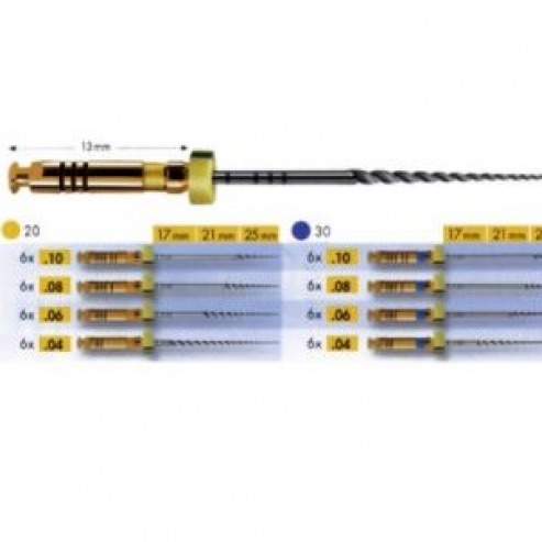 GT Rotary Files 21mm Set - MAILLEFER