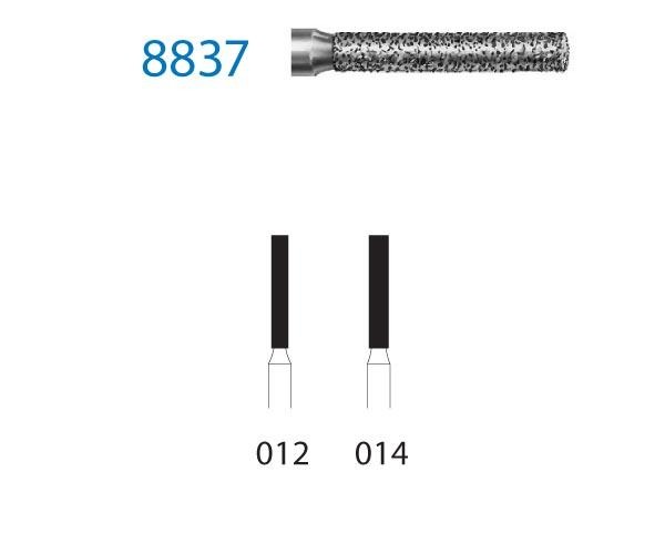 8837.314 Bur. Flat Cylindrical Diamond FG (5 pcs) - KOMET