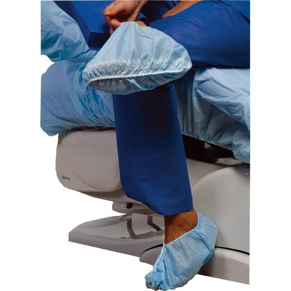 ABSORBING COVERS WITH ELASTIC BLUE ANTI-SLIP (100u.) - OMNIA