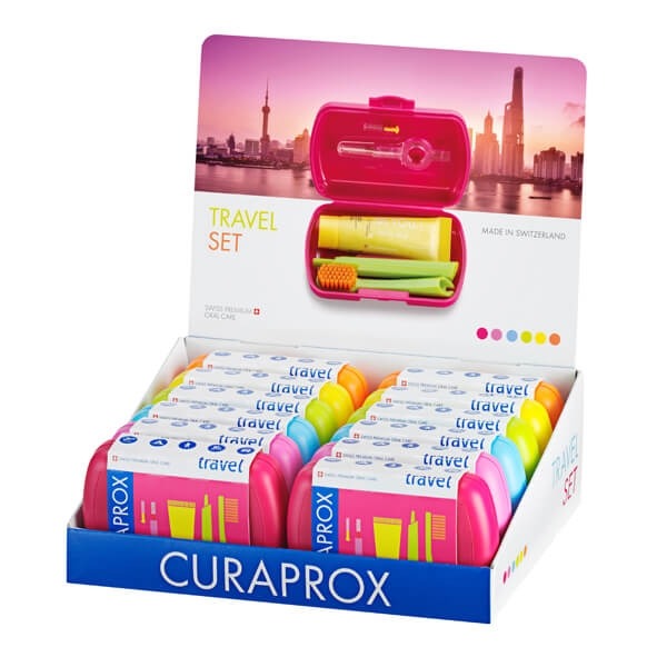 Travel Set with Toothbrushes and Toothpaste - CURAPROX