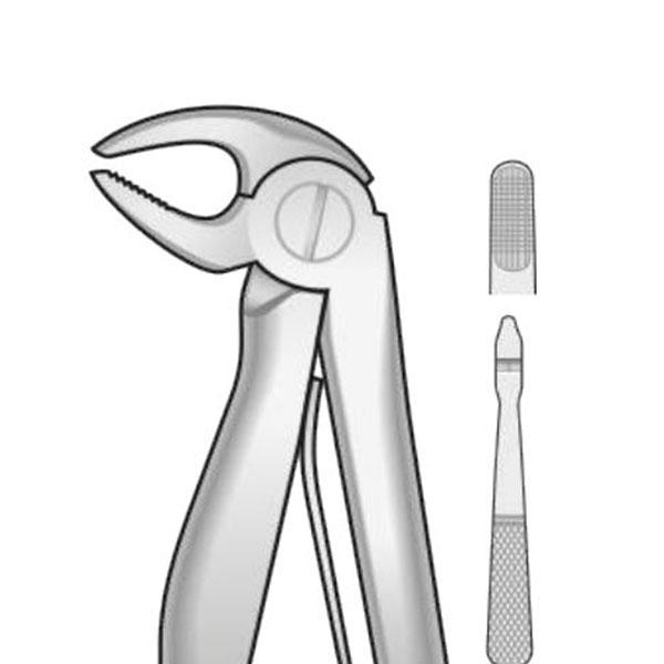 Paediatric Dentistry Forceps, Upp. Molars 28/5 - Bader