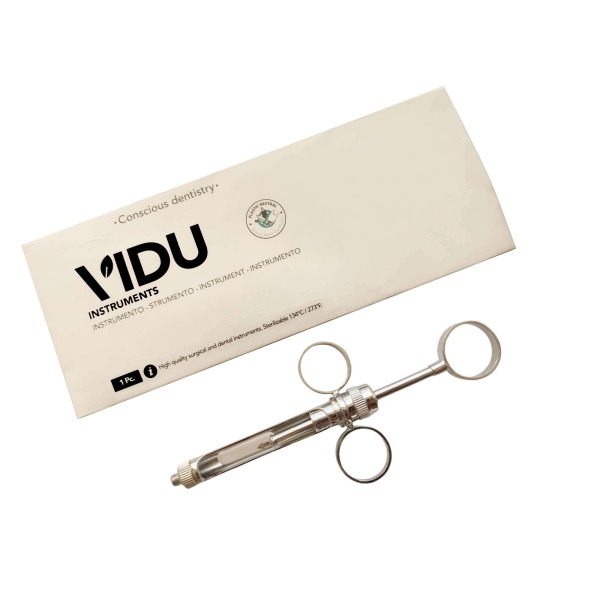 Three Ring Locked Syringe for Anaesthesia - VIDU