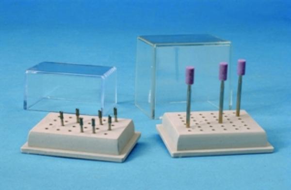 Plastic Dental bur holder with Lid - LARIDENT