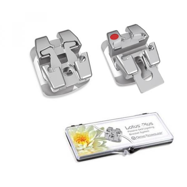 Lotus Plus Clip Self-Ligating Metal Bracket (10u.) - ORTHO TECHNOLOGY