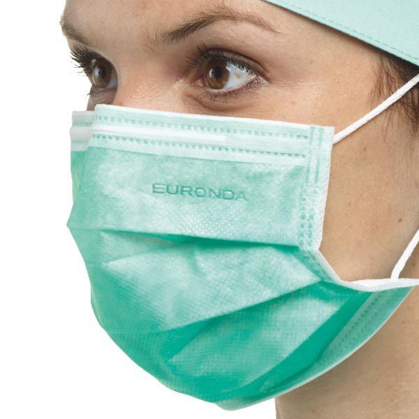 Disposable facemasks masks Monoart with 3 layers (green 50pcs/units ...