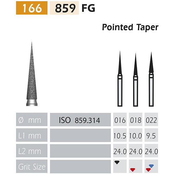 Cutters diamond 859 cone pointed F.G. turbine (5u.) - Bader