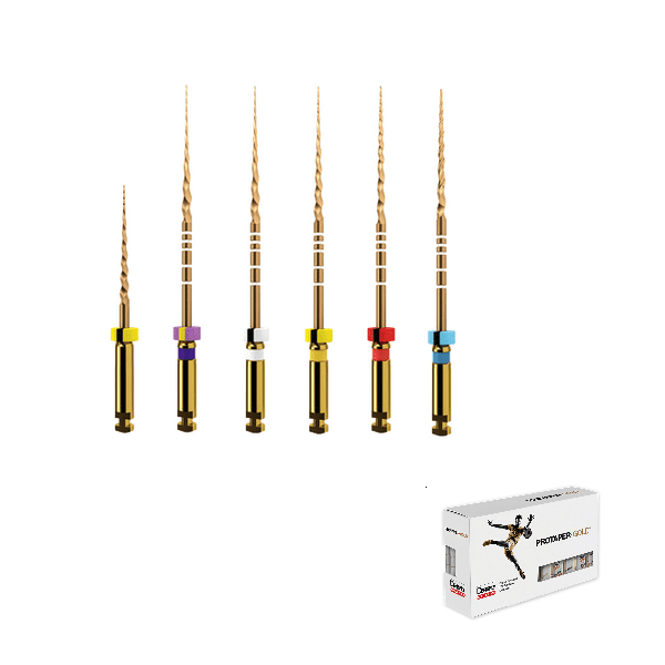 Protaper Gold: Assortment of Endodontic Files S-F (6 pcs) - MAILLEFER