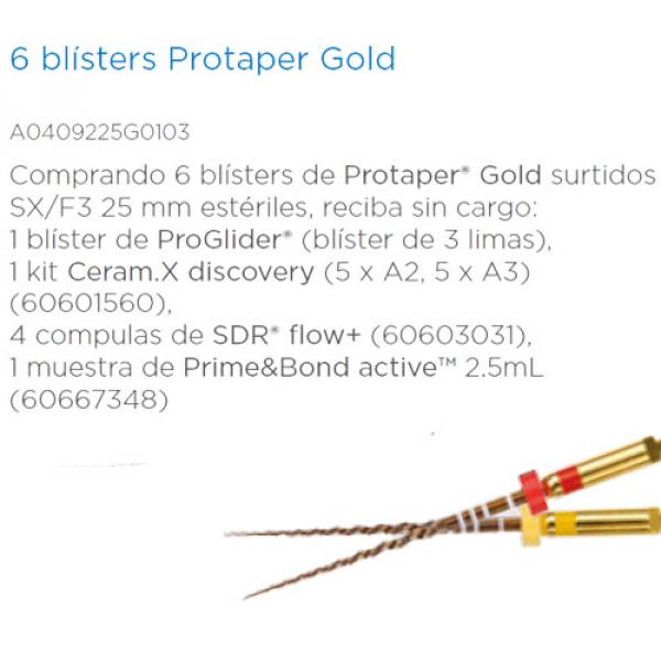 Protaper Gold: Assortment of Endodontic Files S-F (6 pcs) - MAILLEFER