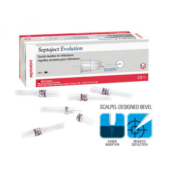 Septoject Evolution: Sterile Anaesthesia Needle (100 pcs) - SEPTODONT