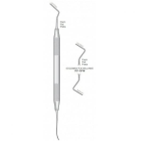 Double Goldman Fox-Williams 77-GFW - Parodontal Probe - BONTEMPI
