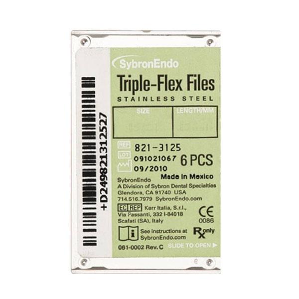 Triple Flex: Endodontic files (6 pcs) - SYBRONENDO