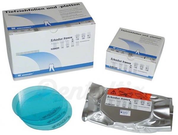 Erkodur Freeze: Láminas Turquesas de Termoformación (120mm) ERKODENT ...