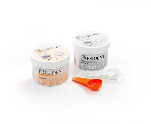 Silicona President the original Putty soft - 300 ml base + 300 ml cat. Coltene - Dentaltix