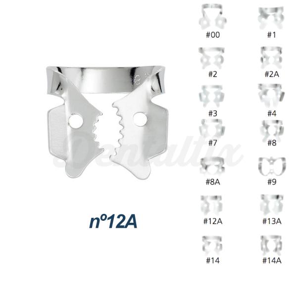 Clamps dentados 12A y 13A p/ Aislamiento molares HYGENIC - Dentaltix