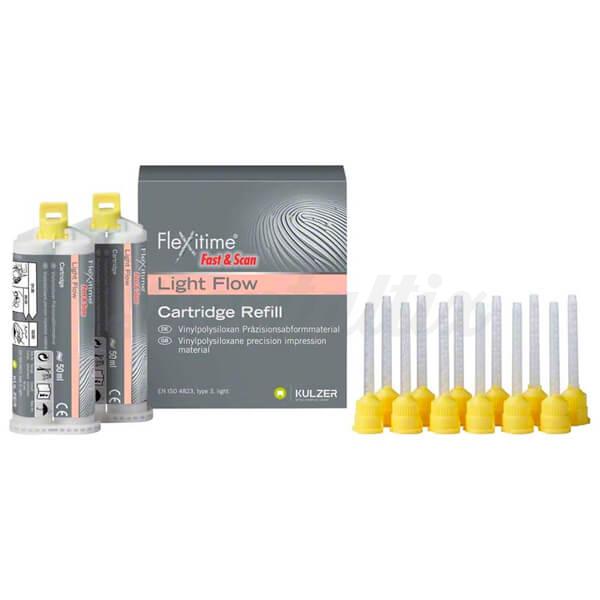 Flexitime Fast & Scan Putty: Silicona Escaneable para Impresión Dental (2 x 50 ml) Kulzer ...