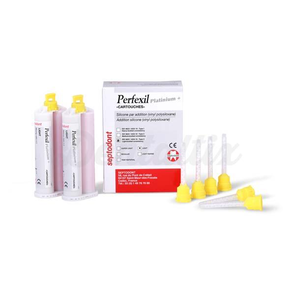 Perfexil Platinum Cartuchos De Silicona De Adición 2x50ml Septodont
