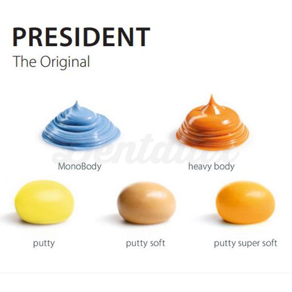 PRESIDENT The Original Putty: Silicona (2 cartuchos de 300 ml) Coltene - Dentaltix