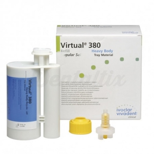 VIRTUAL 380 REPOSICION SILICONAS (2x380ml.) IMPRESION IVOCLAR VIVADENT ...