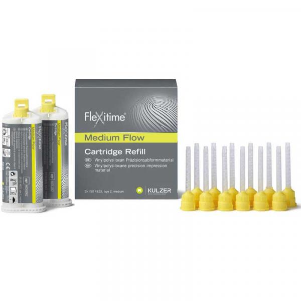 Flexitime Medium Flow: Silicone d'addition (2 x 50 ml) - Kulzer
