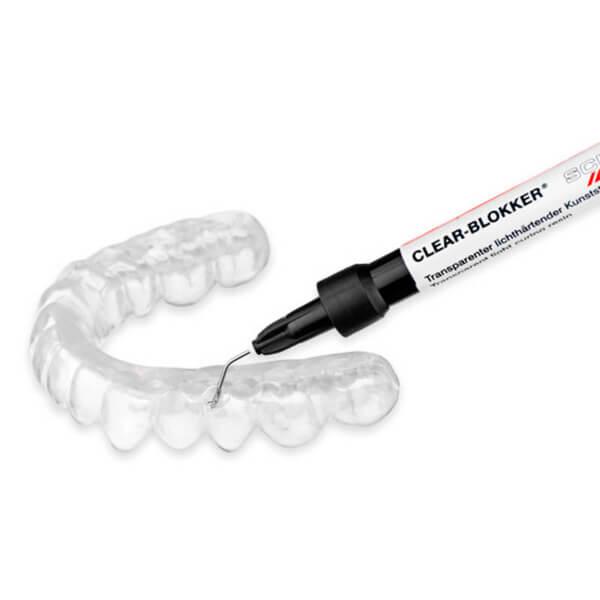 CLEAR-BLOKKER : Gel Photopolymérisable pour Splints DURAN (4 x 1,5 gr ...