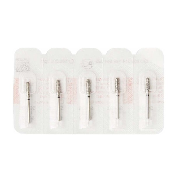 Fraise 856 Diamantée Conique Arrondie (5 unités) - EDENTA