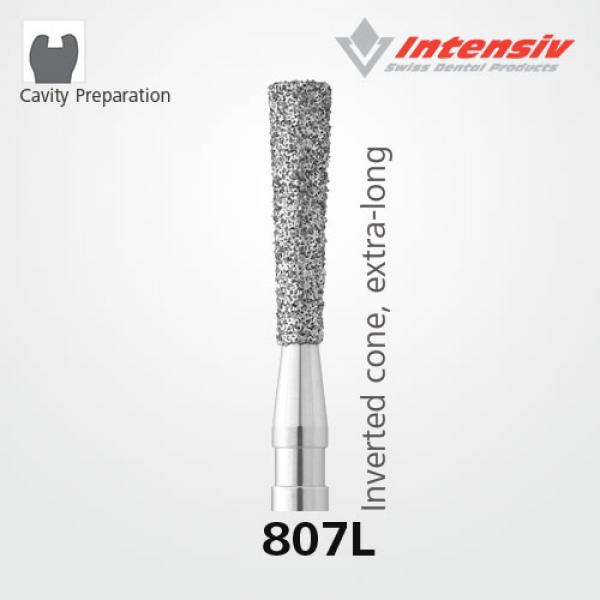 Fraises diamantées 807L - Conique inversée extra large FG (6u.) - INTENSIV