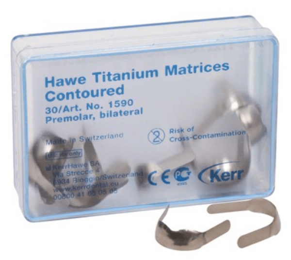 Matrices en titane convexes (sachet de 30 prémolaires) - [node:field-marca]