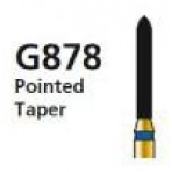 Fresa diamantata G878 conica punta affilata F.G. (5u) - DIATECH