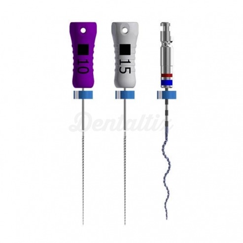 Sequência XP-Endo Shaper: 2 Lima K (ISO 10) + 2 Lima K (ISO 15) + 2 XP ...