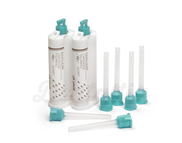 EXACLEAR: Silicone de Adição Transparente (2 x 48 ml) GC - Dentaltix