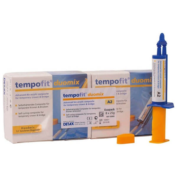 Tempofit Duomix: Compósito Bis-acrílico Autopolimerizável DETAX - Dentaltix