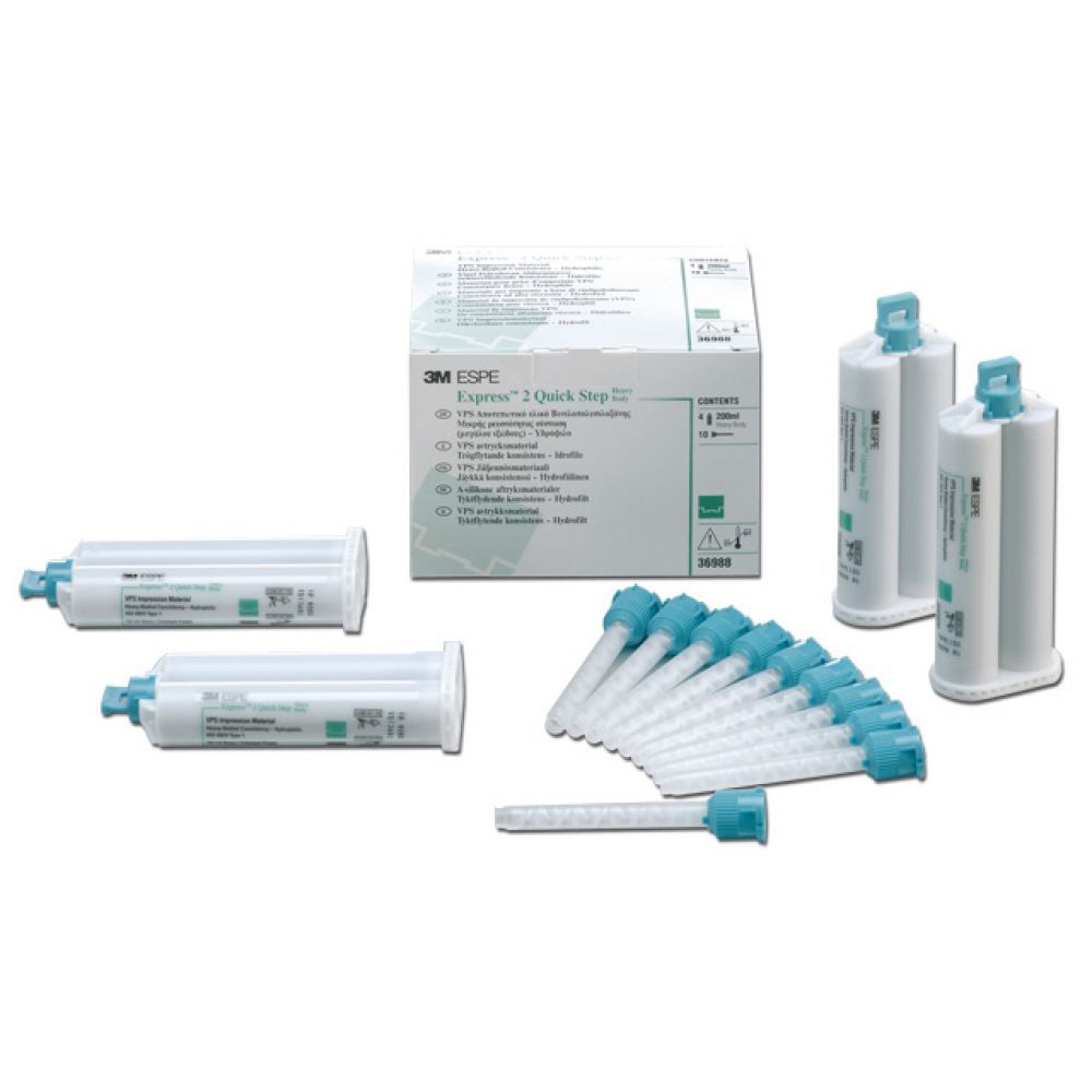 EXPRESS 2 HEAVY BODY QUICK SILICONAS (4x50ml.) IMPRESION 3M - Dentaltix